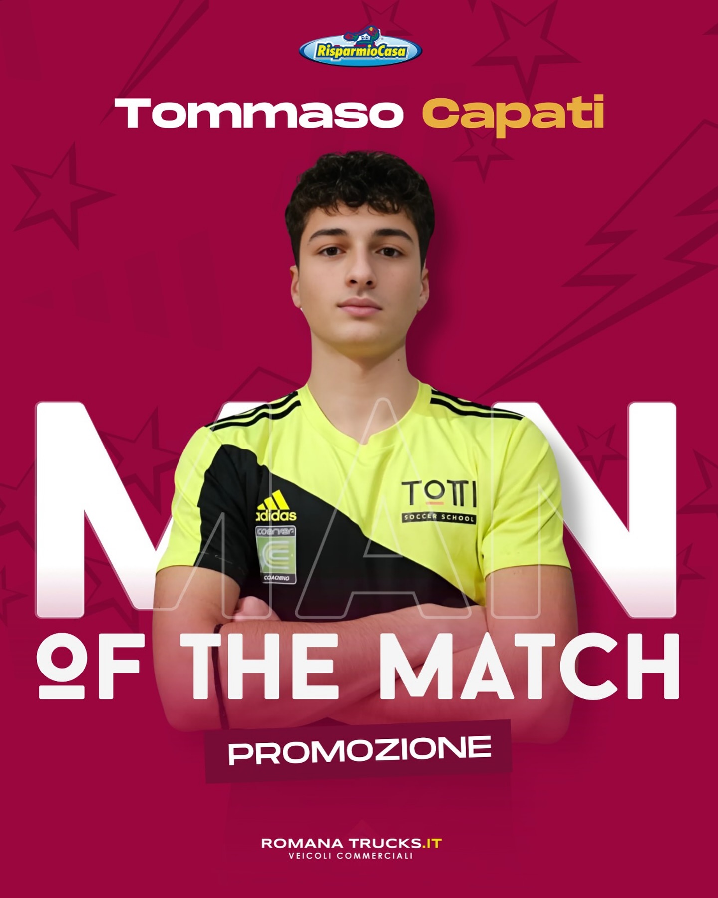 Tommaso Capati è il Man of the match dello scorso weekend - TOTTI ...